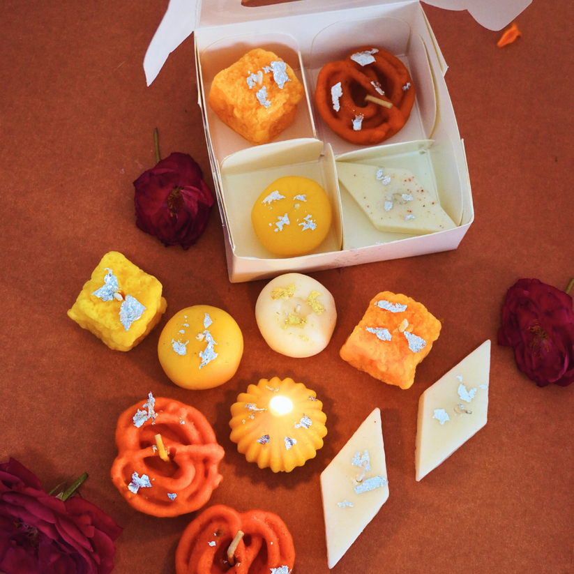 Festive Fusion Mix Candles – sanatansevasanstan