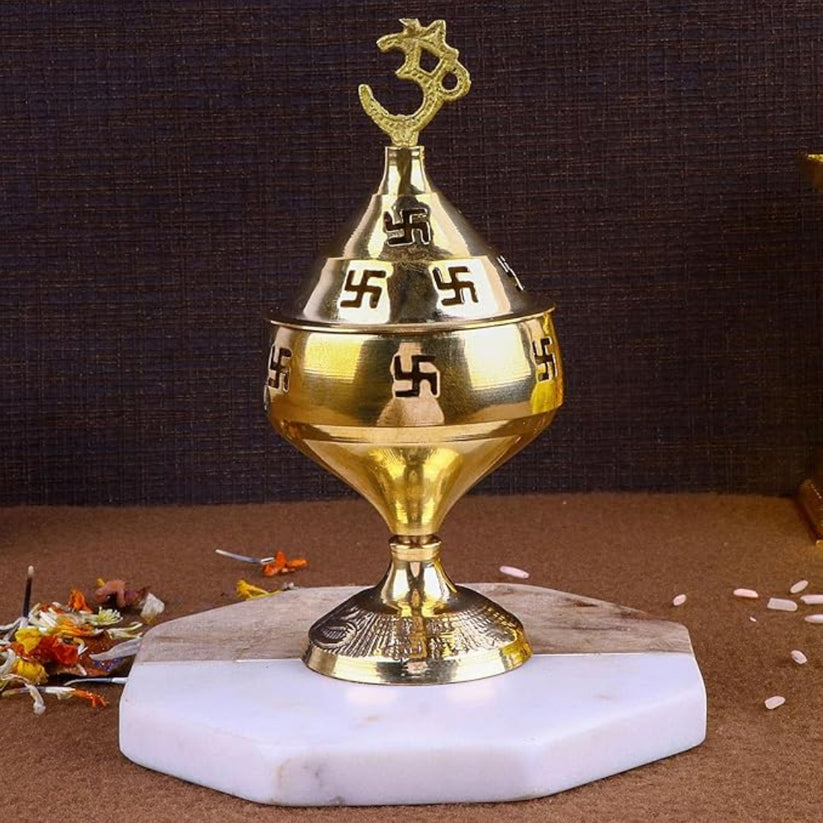 Brass Om Swastik Akhand jyoti deepak – sanatansevasanstan